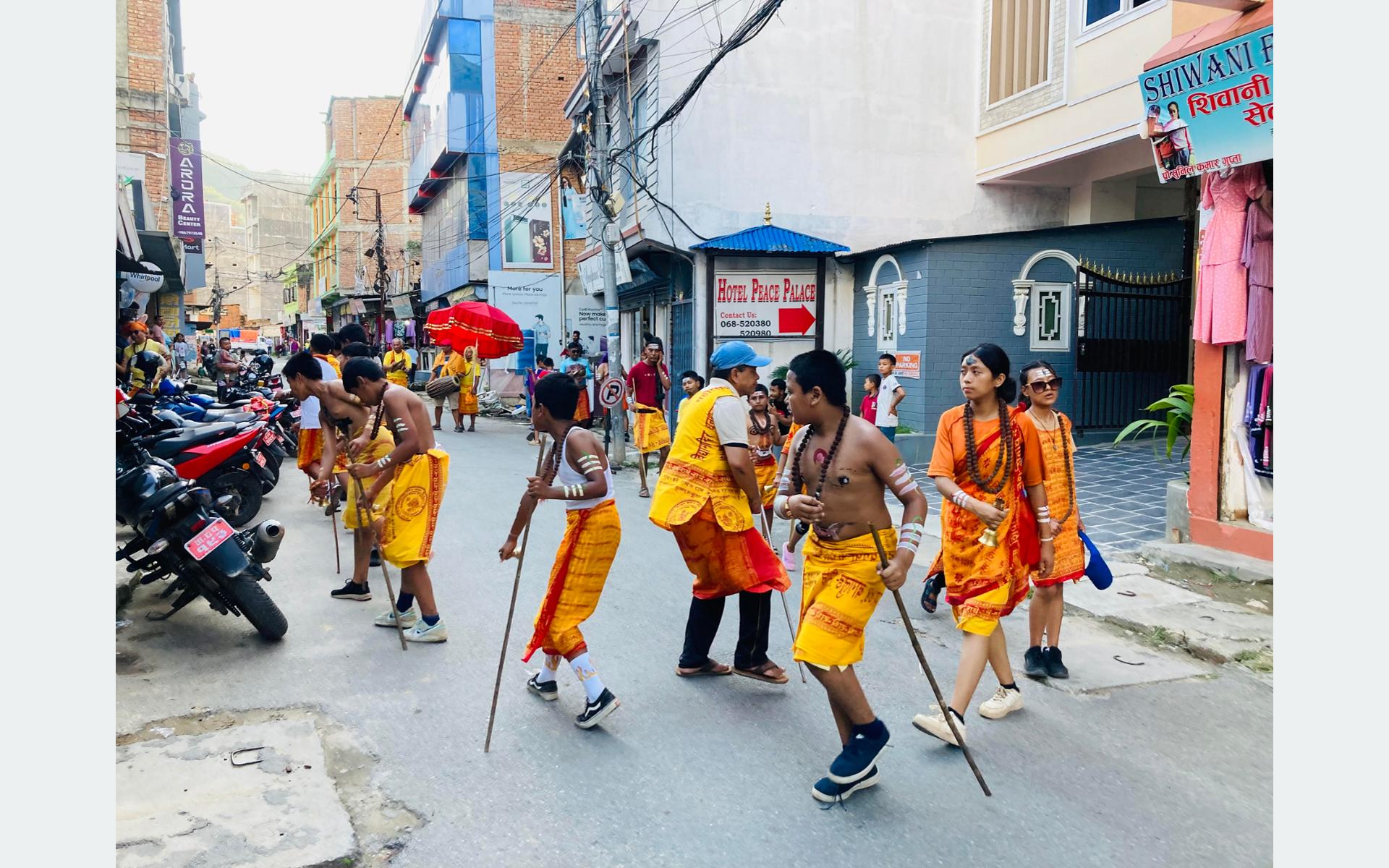 Baglung Bazaar Comes Alive with Traditional Newar Dance Festival ...