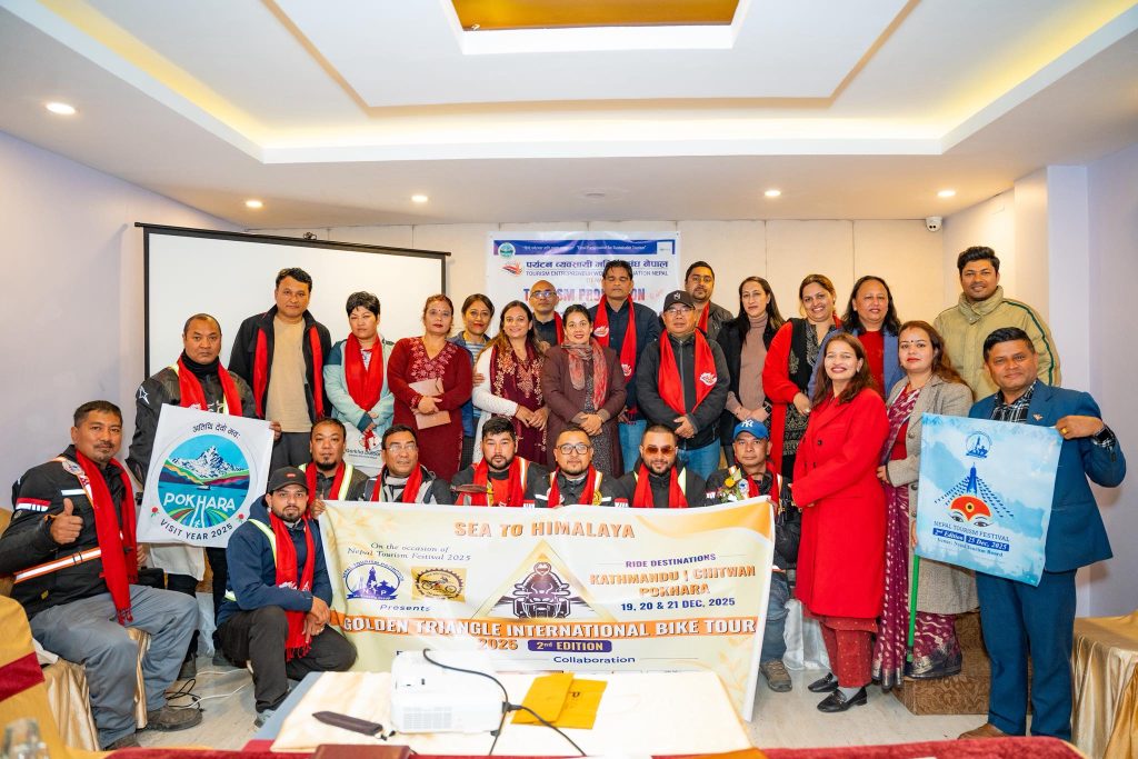 Golden Triangle International Bike Tour Team Reaches Pokhara - Tourism ...