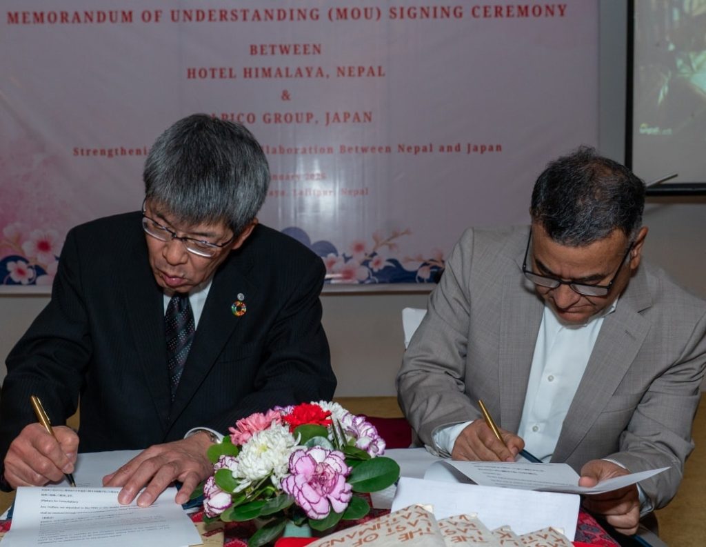 Hotel Himalaya and Japan’s Alpico Group Sign MoU - Tourism Info Nepal
