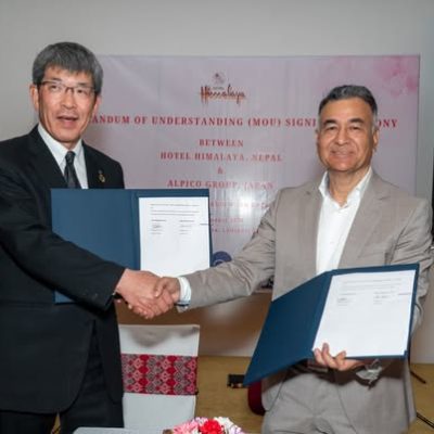 Hotel Himalaya and Japan’s Alpico Group Sign MoU - Tourism Info Nepal