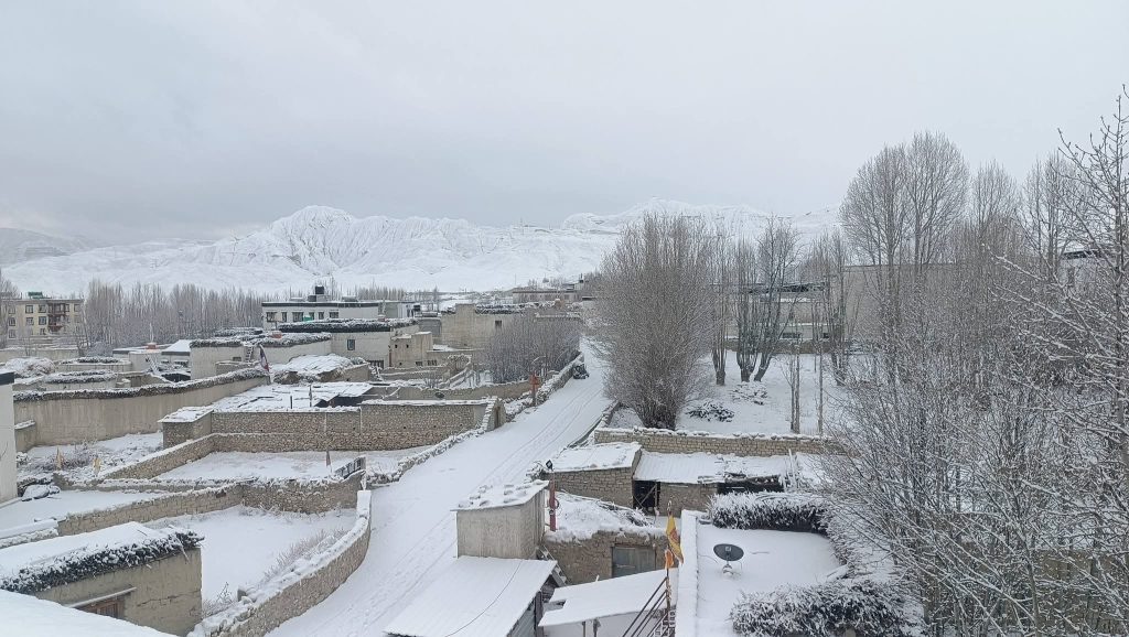 Second Snowfall of the Year Blankets Upper Mustang - Tourism Info Nepal
