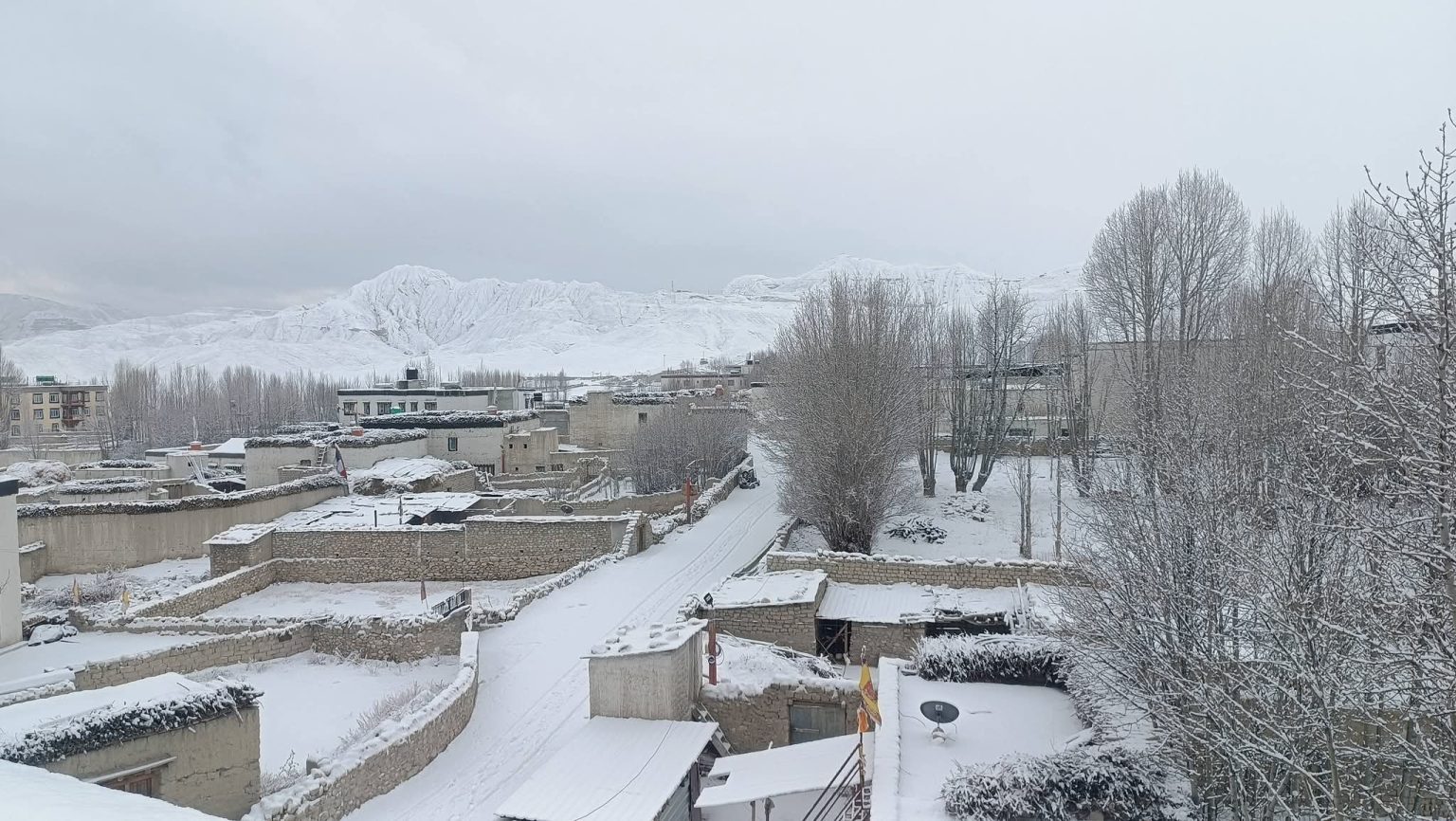 Second Snowfall of the Year Blankets Upper Mustang - Tourism Info Nepal